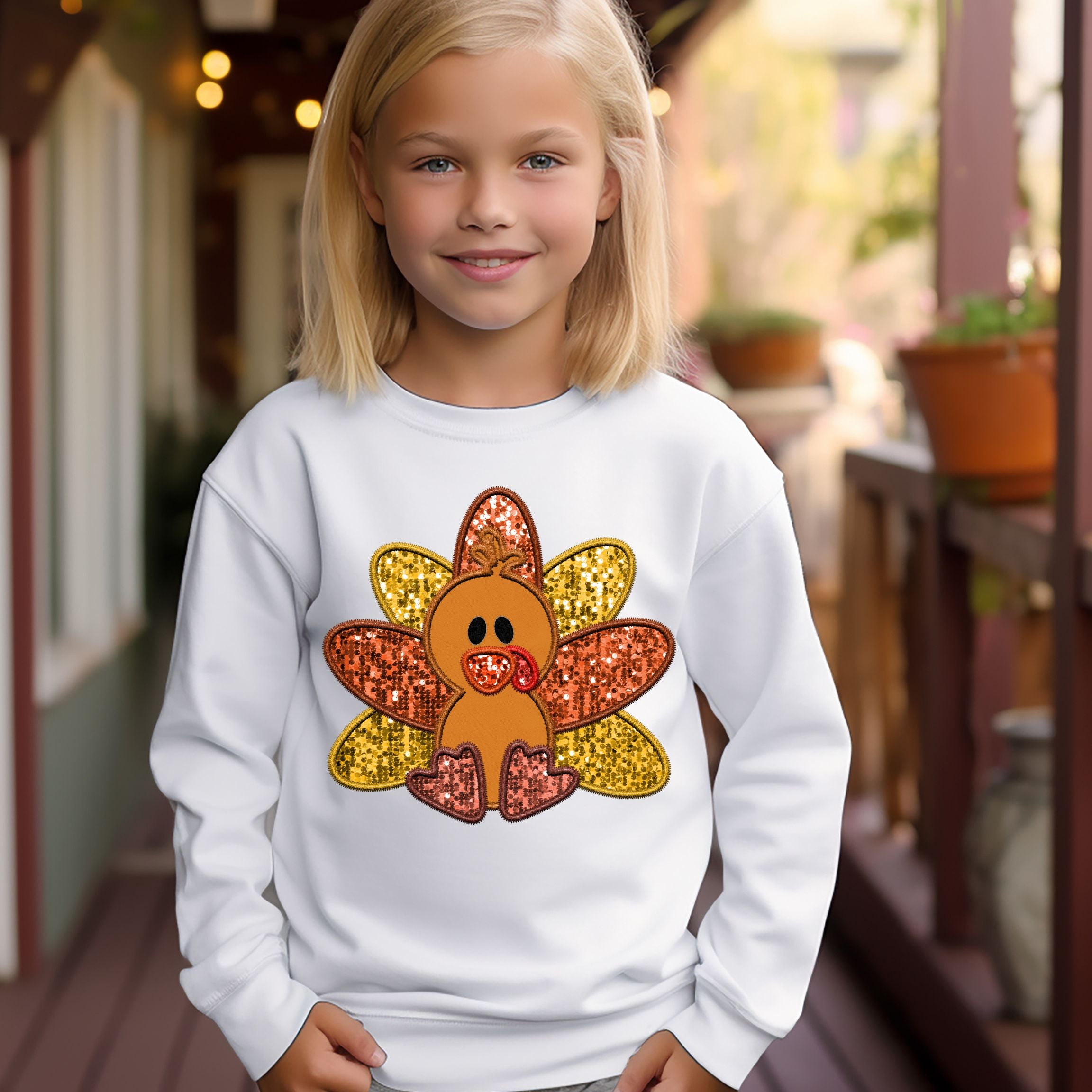 Faux Sequin Turkey Shirt YOUTH – Russell Crafts Tees and Transfers